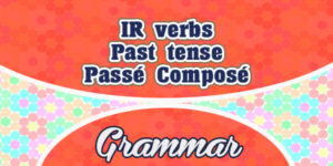 Sentences IR verbs passé composé - French Circles