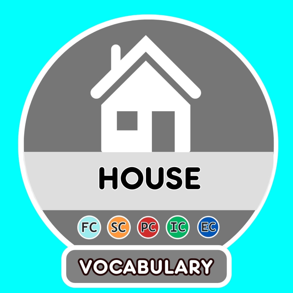 Les pièces de la maison-House rooms - French Circles